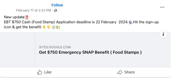 Shapiro Administration Warns Of Potential SNAP Benefits Scam, Reminds ...
